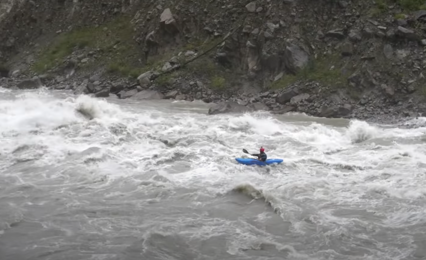 Nouria Newman, Adrian Mattern and Bren Orton Paddle One of Tibets ...