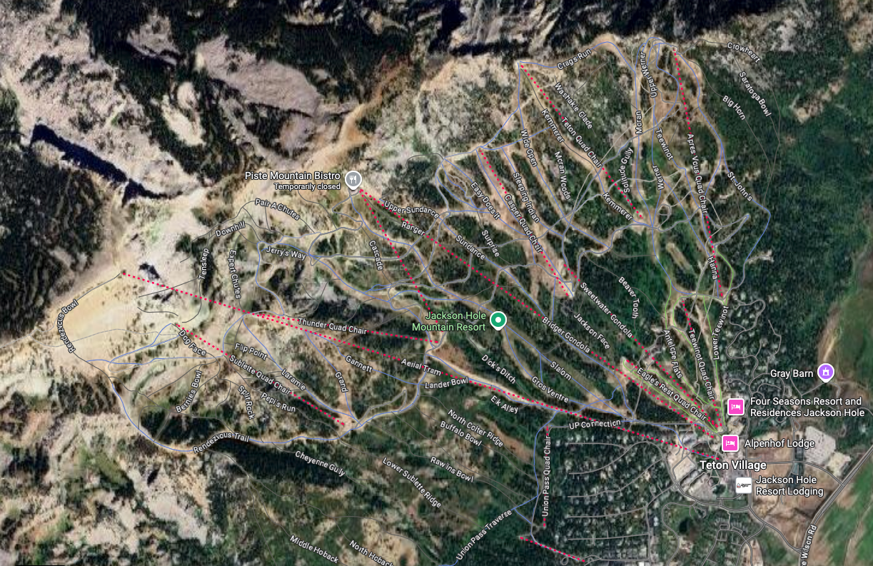 Google Maps Ski Trails Feature Returns Officially | Teton Gravity Research